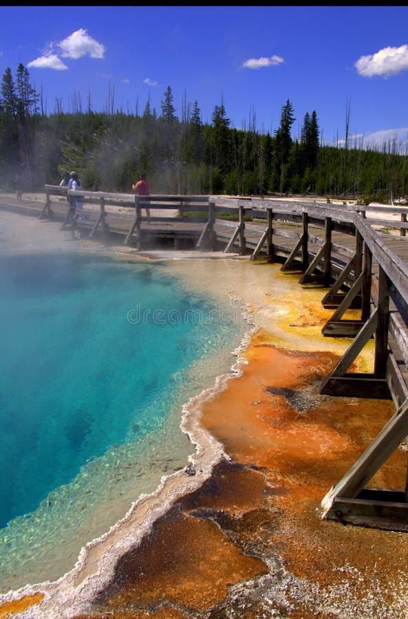 Yellowstone lake stock image. Image of america, montana - 20592815