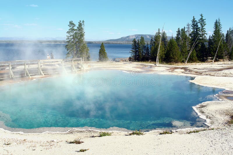 Yellowstone Lake stock photo. Image of national, mineral - 23288330