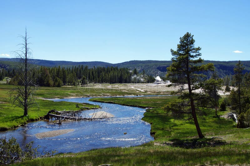 Yellowstone Landscape stock photo. Image of scene, light - 18944464