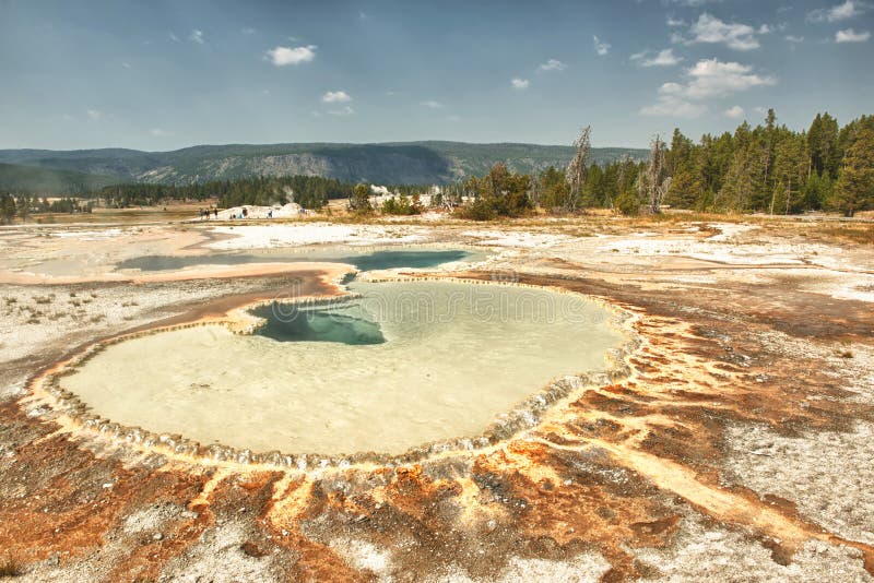 Yellowstone Natural Texture Stock Image - Image of geothermal, erupting ...