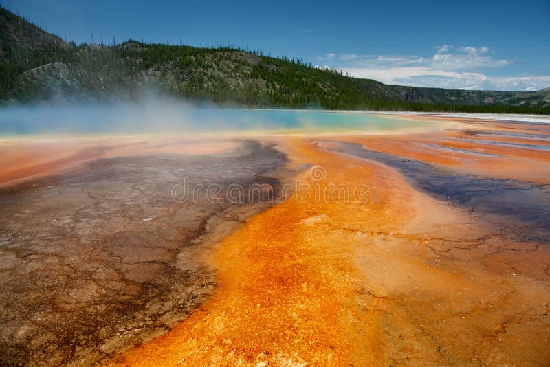 Colorful Yellowstone Spring Stock Photo - Image of nature, clear: 5698668