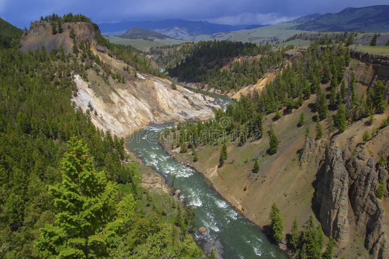 Yellowstone River stock image. Image of spring, montana - 32820529