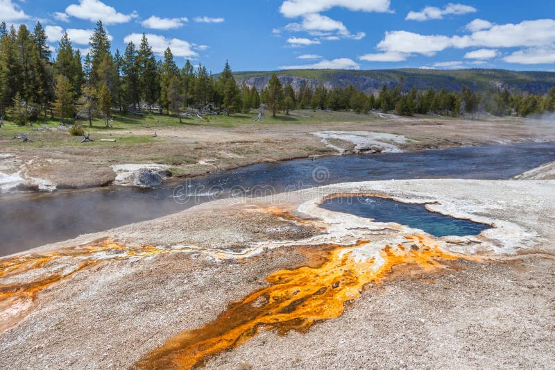 Yellowstone, Wyoming, USA stock image. Image of basin - 65080341