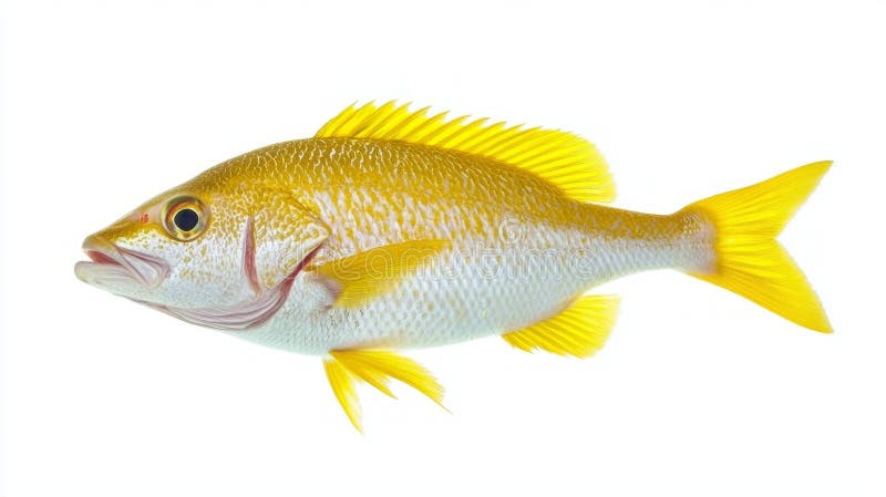 Yellowtail Snapper Displays Its Striking Yellow and Silver Hues ...