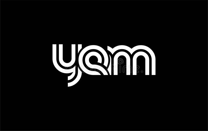 YEM Creative Unique Modern Letter Logo Design Stock Illustration ...