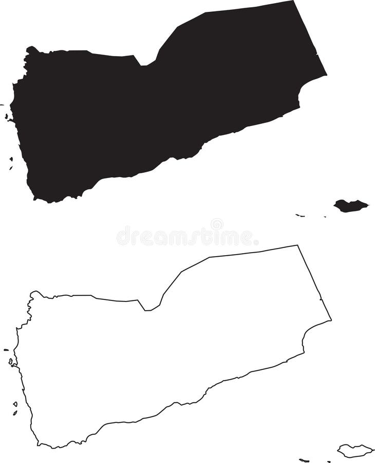 Yemen Map. Yemeni Country Map Stock Vector - Illustration of geography ...
