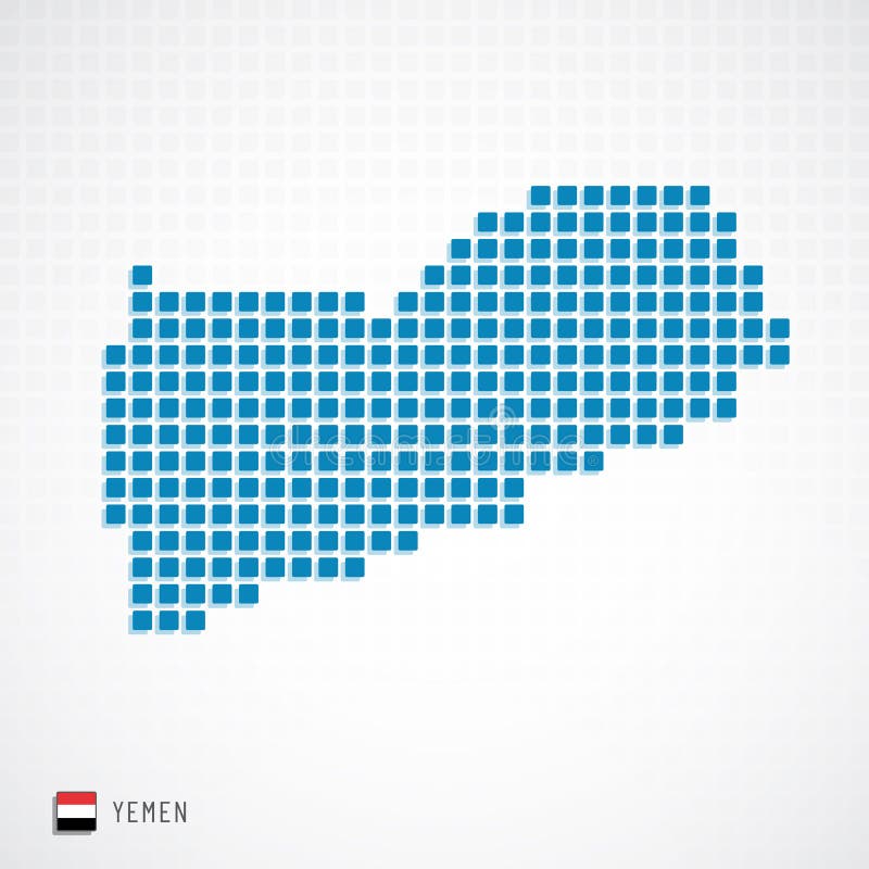 Yemen map and flag icon stock vector. Illustration of basic - 119046308