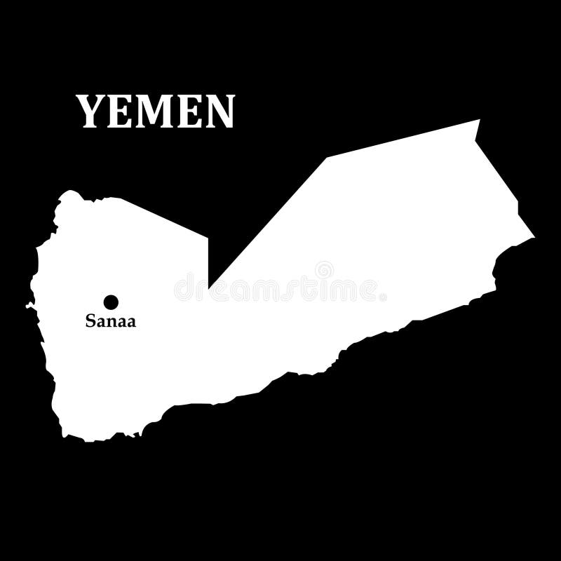 Yemen map icon stock vector. Illustration of world, contour - 300493477