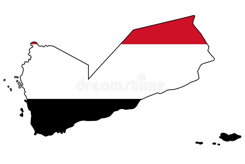 Yemen Map Of Yemen Vector Illustration Stock Vector Illustration Of