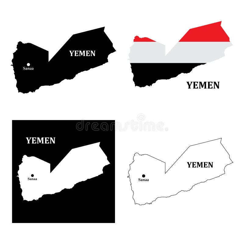 Yemen region map stock vector. Illustration of land - 359564223