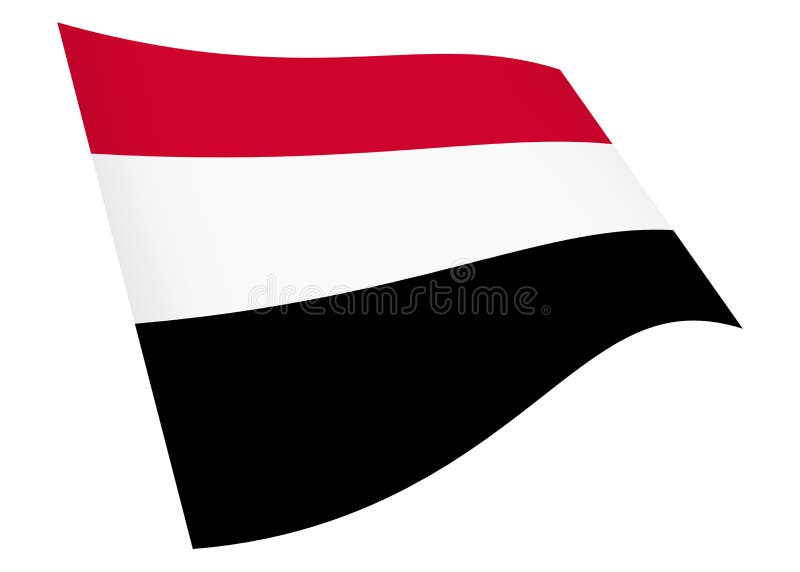 Yemen Waving Flag Graphic Isolated on White with Clipping Path 3d ... Yemen Waving Flag Graphic Isolated on White with Clipping Path 3d ...