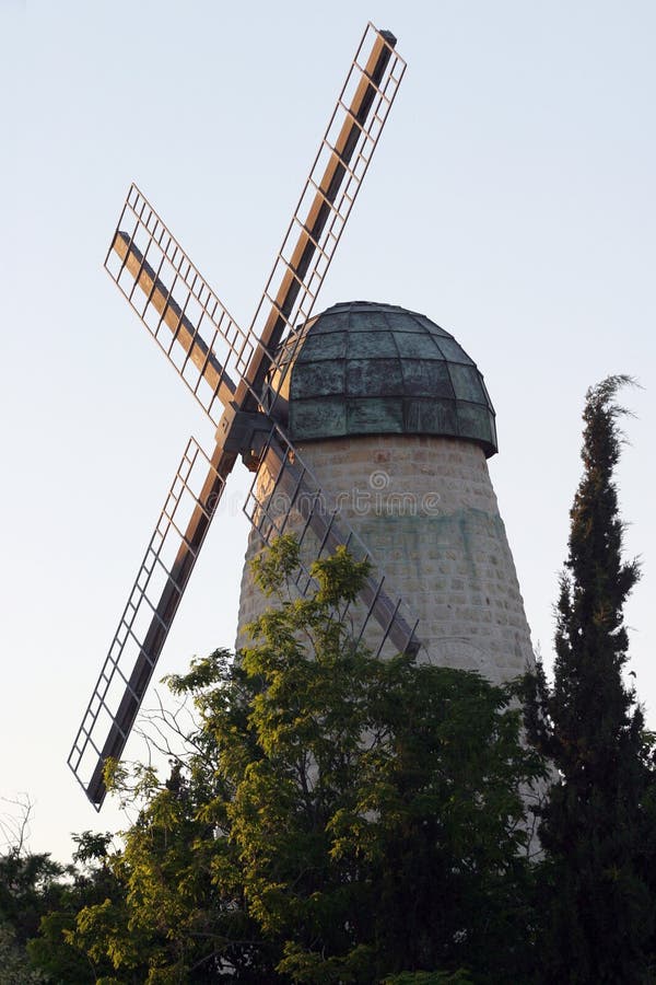 Neighborhood in Old Jerusalem of Yemin Moshe. Stock Image - Image of ...