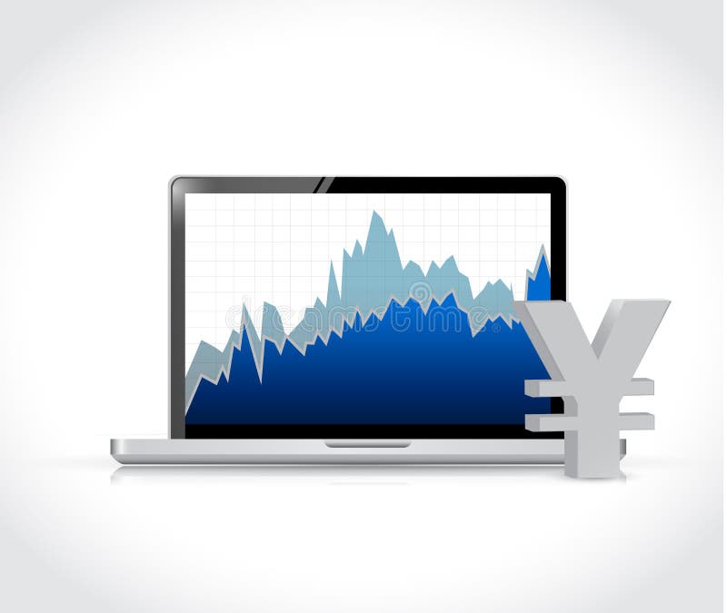 Laptop Computer Connected To a Cloud Via Wifi. Stock Illustration ...