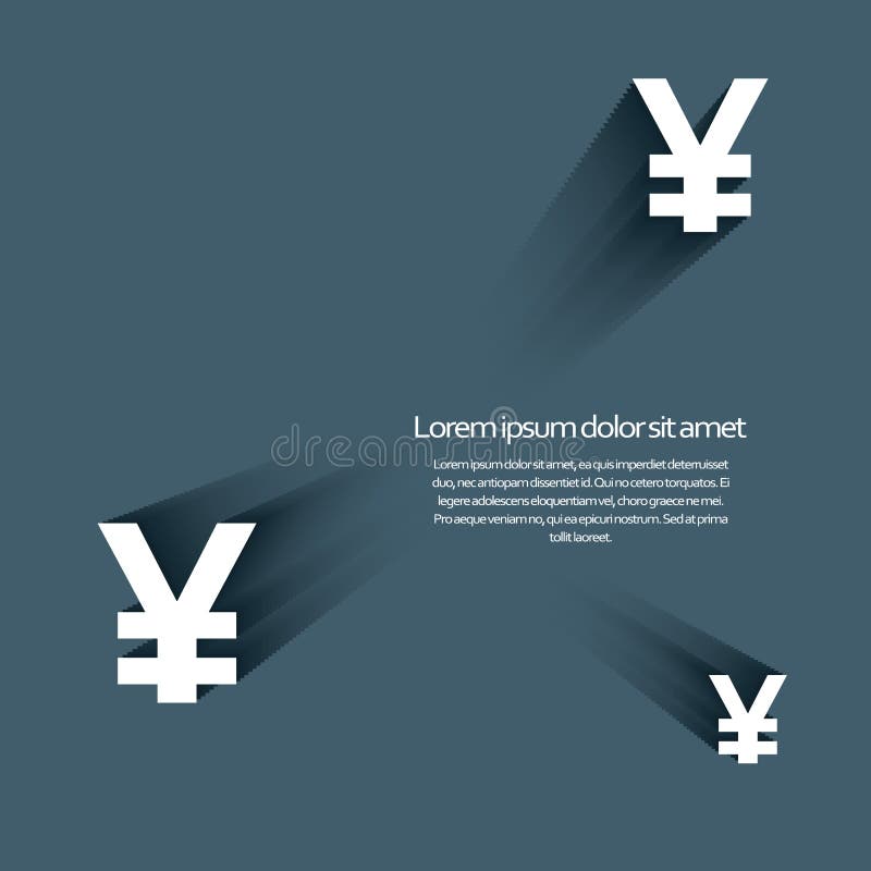 Yen Currency Sign with 3d Effect. Stock Vector - Illustration of design ...