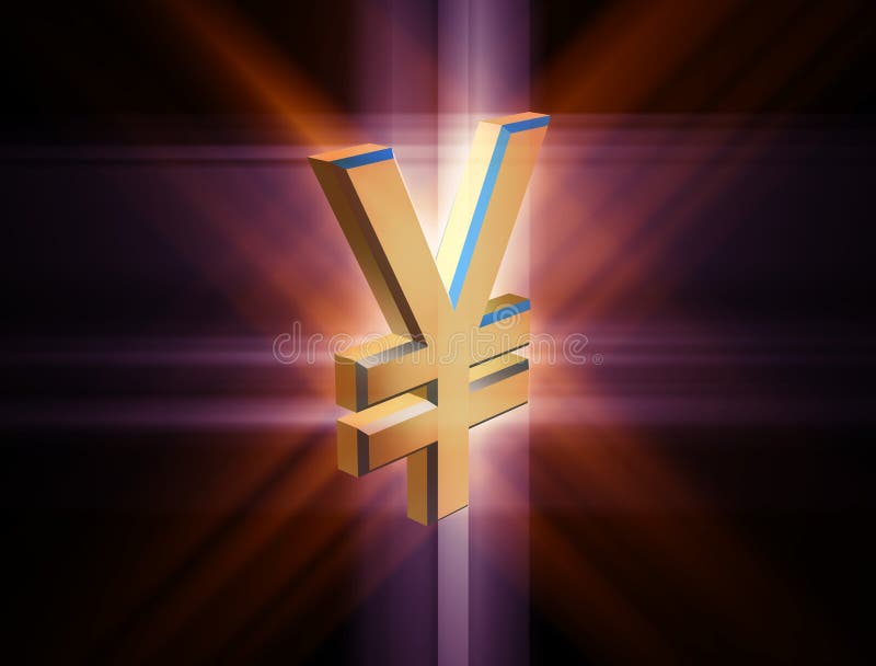 Yen di valuta di simbolo illustrazione di stock. Illustrazione di arte ...