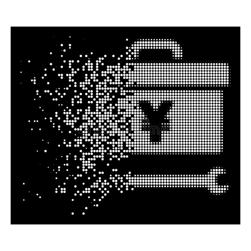 Bright Disappearing Dotted Halftone Yen Toolbox Icon Stock Vector ... Bright Disappearing Dotted Halftone Yen Toolbox Icon Stock Vector ...