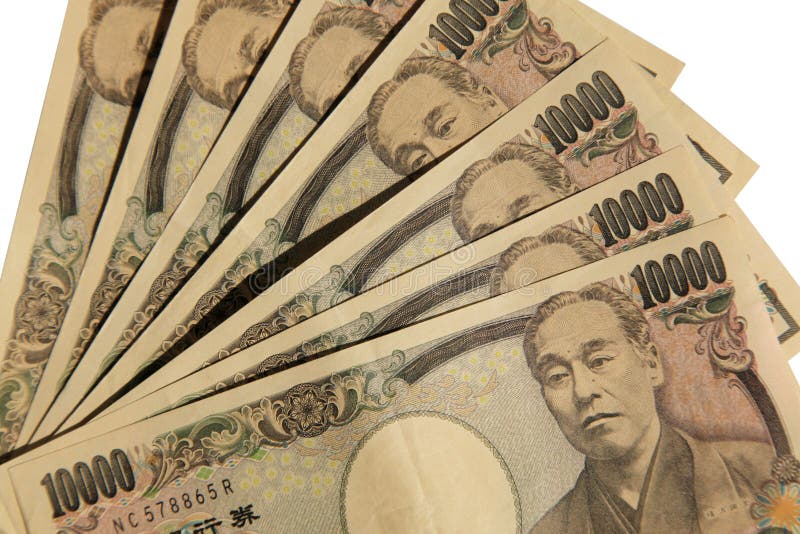 Yenes japoneses foto de archivo. Imagen de nota, papel - 7879136