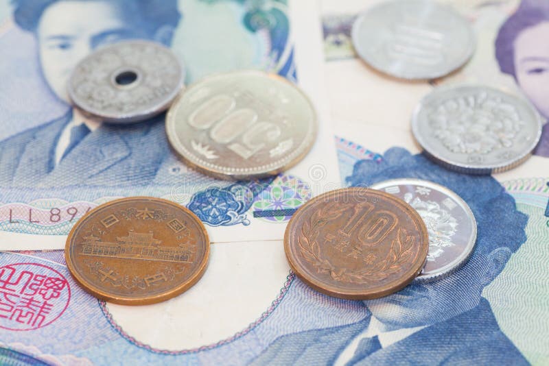Yenes Japoneses De La Moneda Foto de archivo - Imagen de negocios, nota ...
