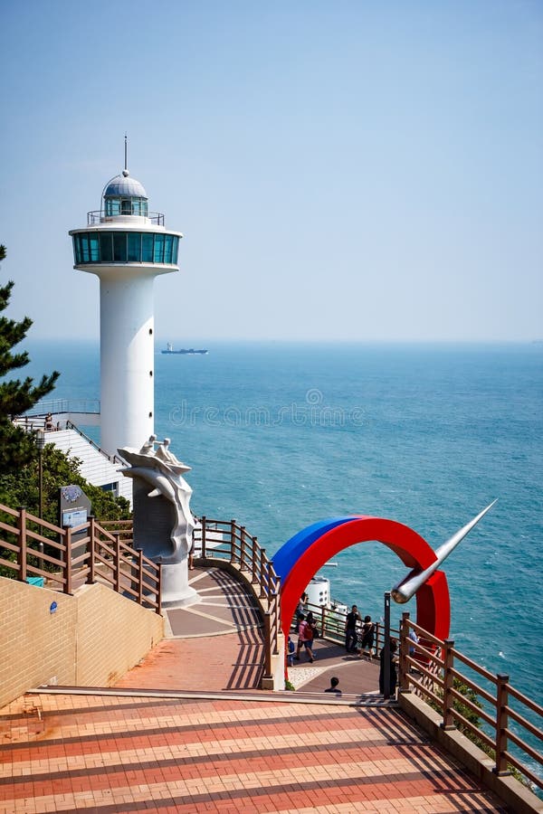 Yeongdo Lighthouse, Busan, South Korea Stock Image - Image of tower ...