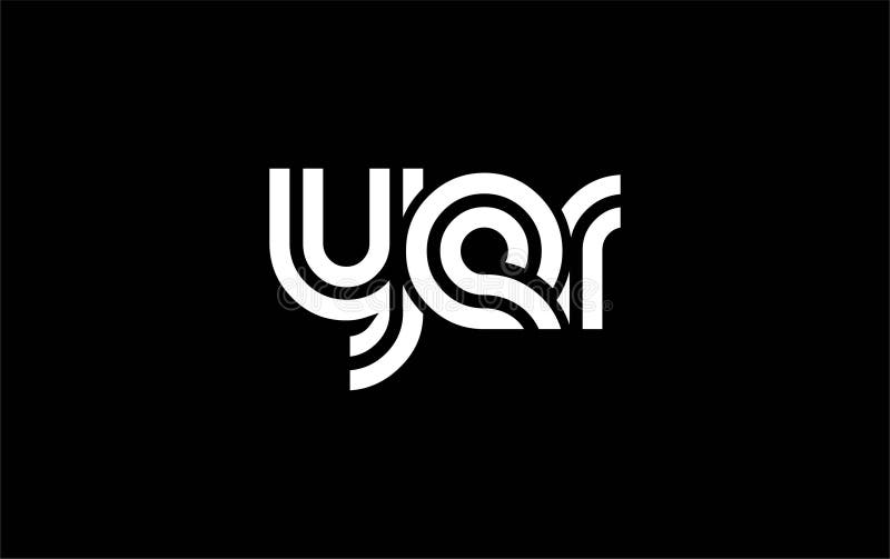 YER Creative Unique Modern Letter Logo Design Stock Illustration ...