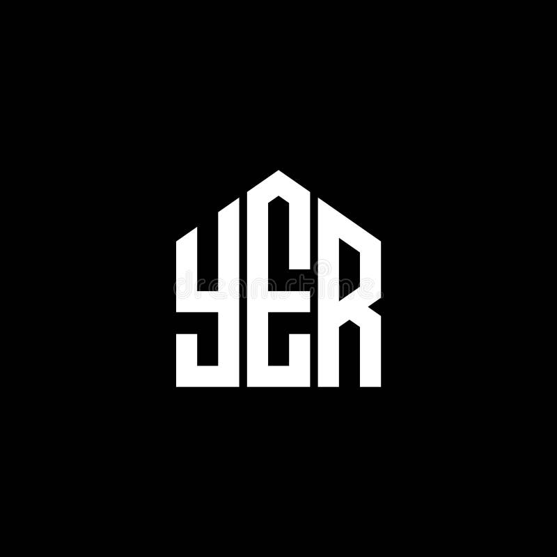 YER Letter Logo Design on BLACK Background. YER Creative Initials ...