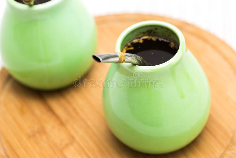 Yerba Mate. South American Tea Stock Image - Image of bombilla, brazil ...
