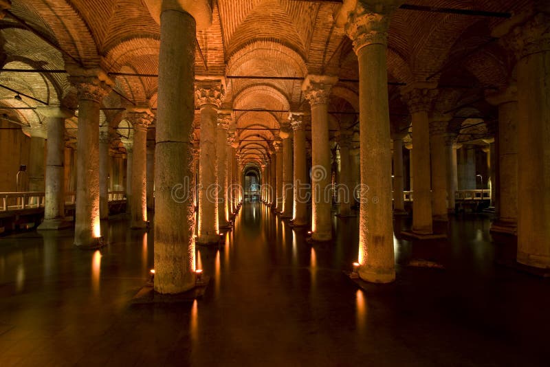 Yerebatan cistern Istanbul stock image. Image of yerebatan - 4002969