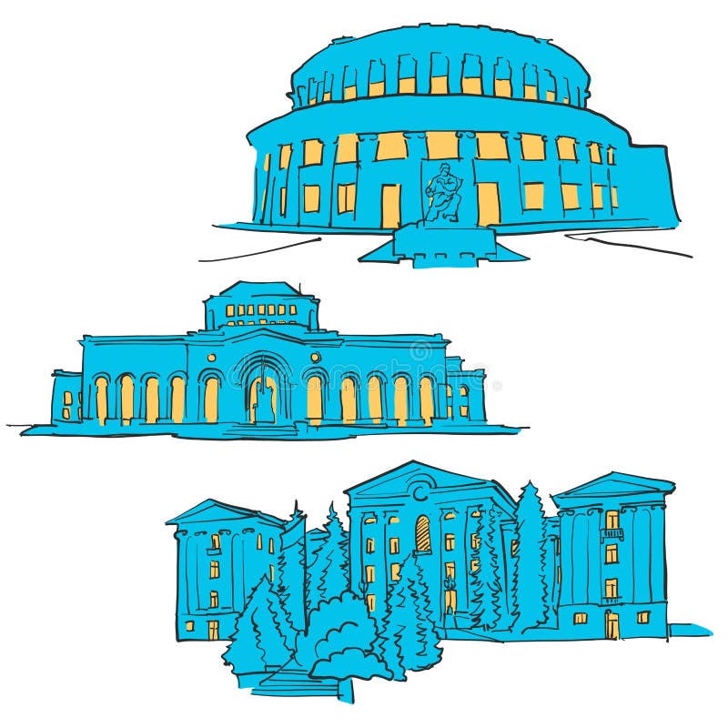 Yerevan Armenia Vector Map stock vector. Illustration of abstract ...