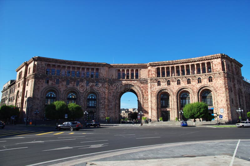 Yerevan, Armenia 03 MAY 2013: on the Central Square of Yerevan, Armenia ...