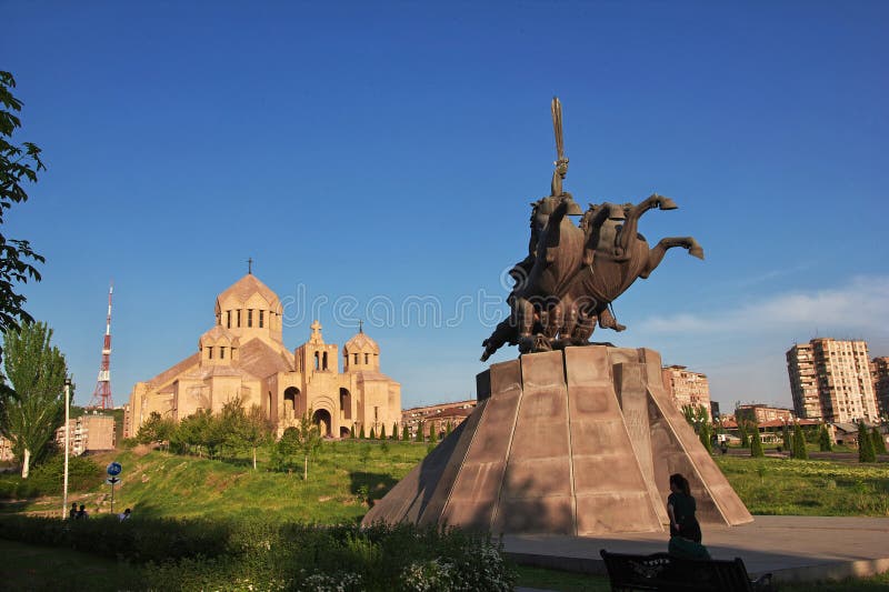 Yerevan, Armenia, 02 MAY 2013: the Monument in Yerevan, Armenia ...