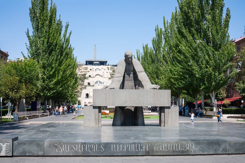 Yerevan. Armenia - September 10, 2018: Alexander Tamanyan Statue in ...