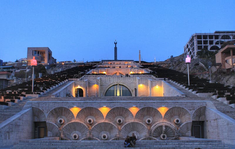 Yerevan Cascade Complex editorial stock image. Image of complex - 131981419