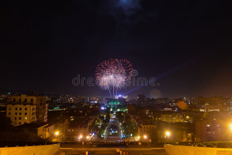 121 Yerevan Cascade Night Mountains Stock Photos - Free & Royalty-Free ...