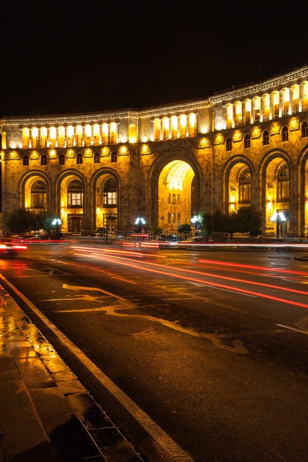 Yerevan, Republic Square stock image. Image of centre - 16675665
