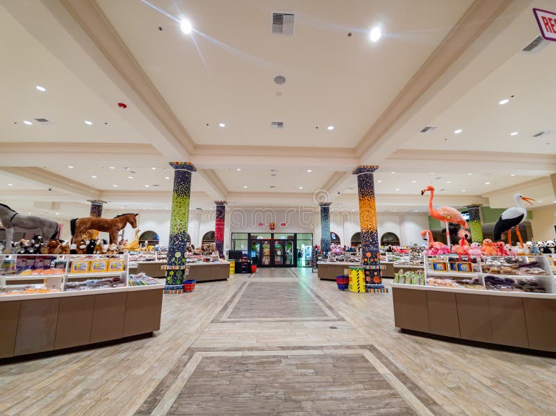 Night Interior View of the Eddie World Editorial Photography - Image of ...