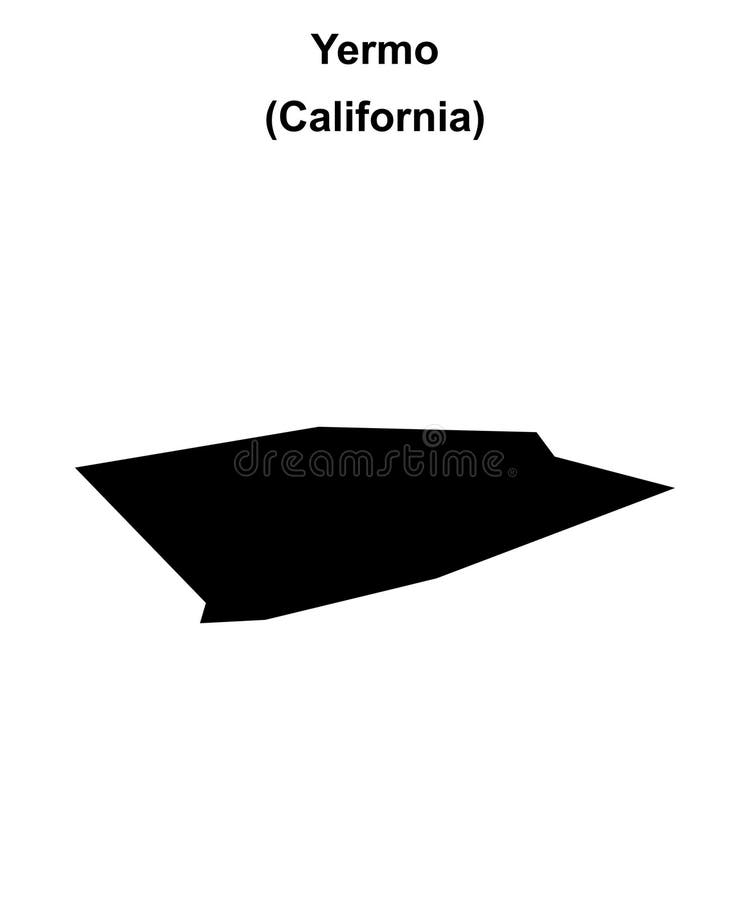 Yermo outline map stock vector. Illustration of infographic - 386071659