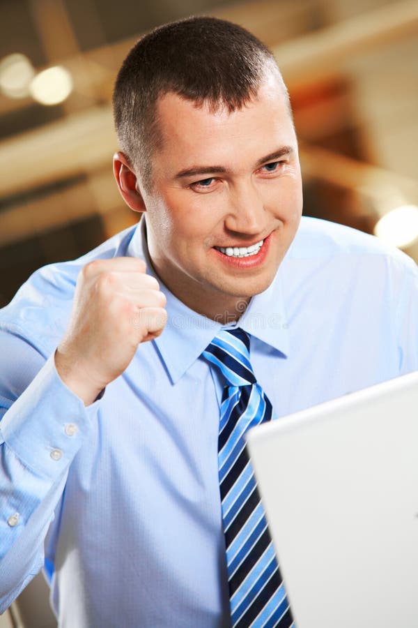 Yes! stock image. Image of businessman, businesspeople - 17572411