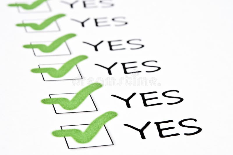 YES stock photo. Image of choosing, information, agreement - 41819274