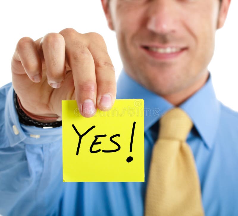 Yes stock image. Image of answer, happy, affirmative - 23048227