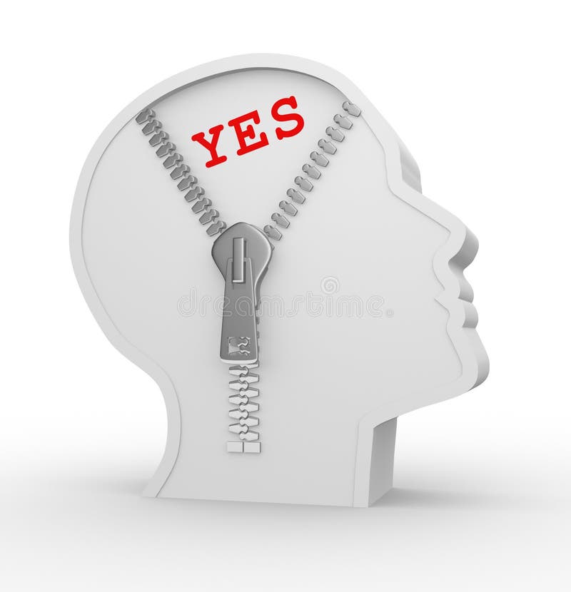 Yes stock illustration. Illustration of model, design - 28285247