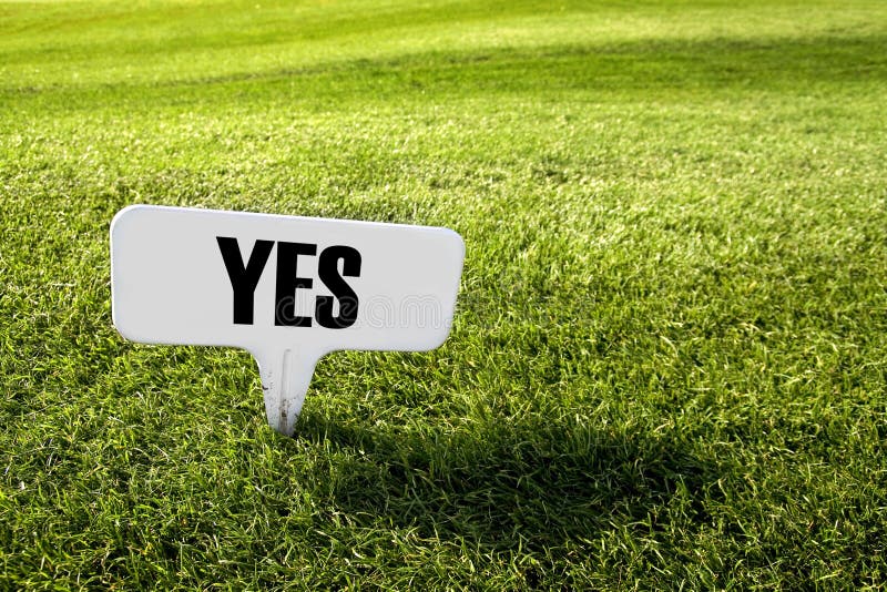 Yes stock image. Image of adjust, approval, green, commission - 3397875