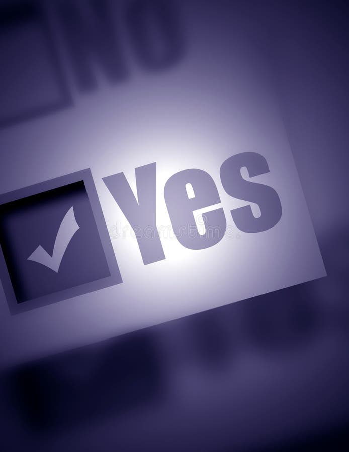 Yes stock illustration. Illustration of adhesive, announce - 4653188