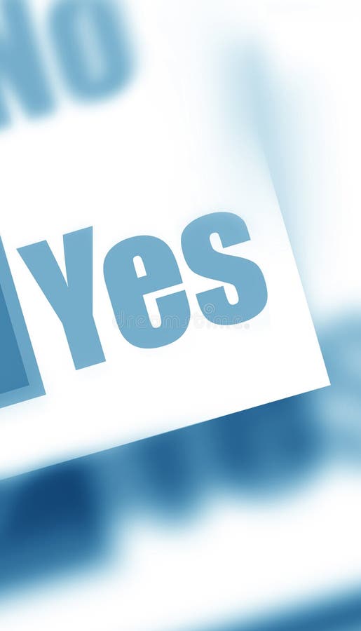 YES stock illustration. Illustration of advertisement - 5187762