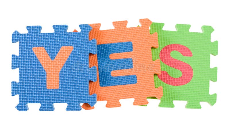Yes blocks stock photo. Image of yeah, letter, blocks - 1000842