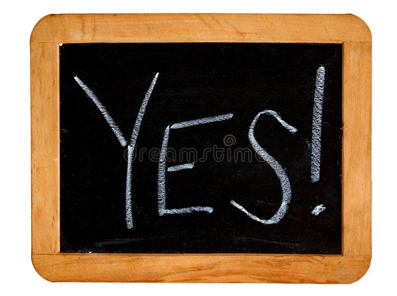 Yes! stock photo. Image of design, copyspace, black, nostalgia - 7692024