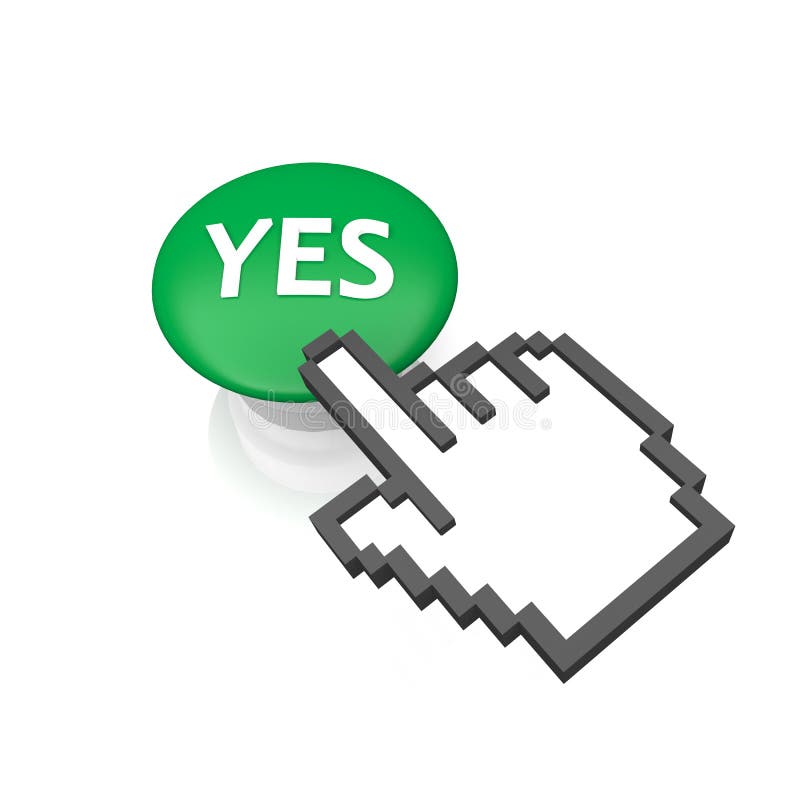 Yes or no stock illustration. Illustration of success - 29185934