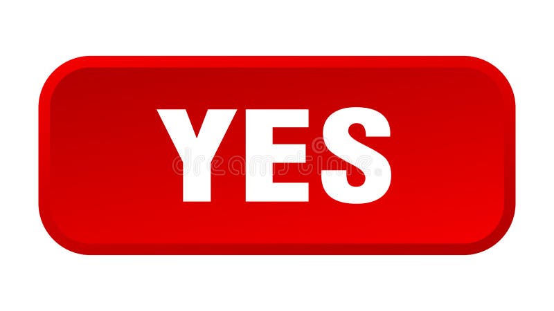 Yes Red 3d Square Button Stock Illustrations – 163 Yes Red 3d Square ...