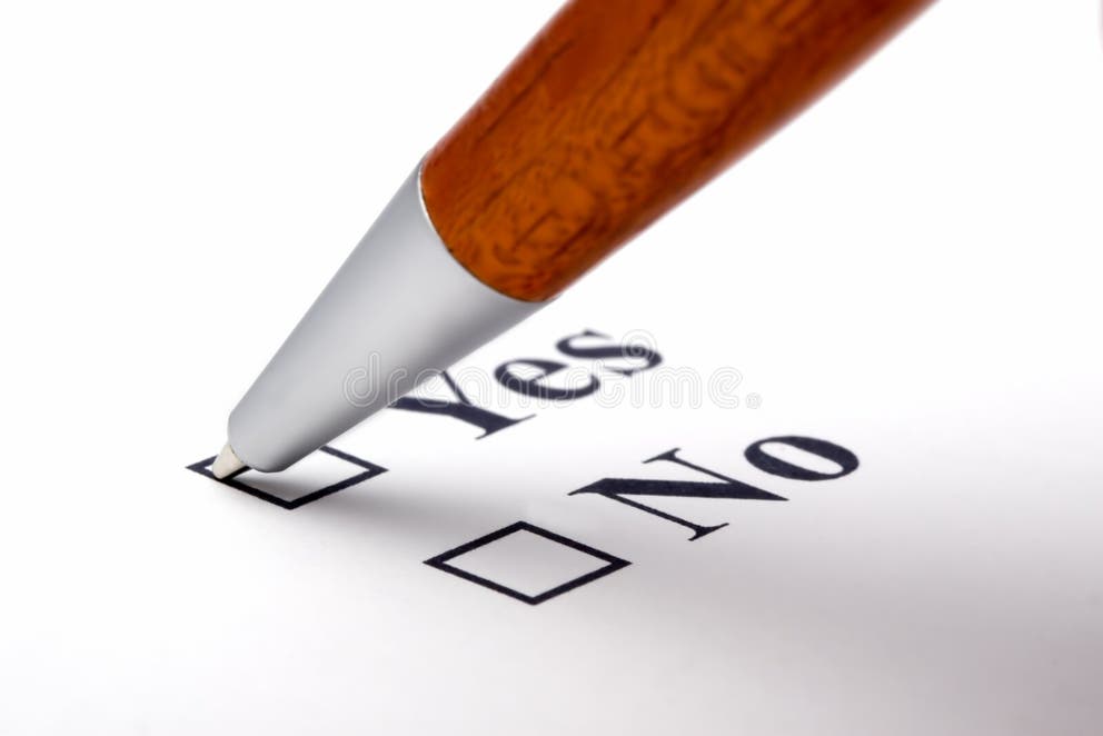Yes Check box stock photo. Image of voting, politics - 10672508