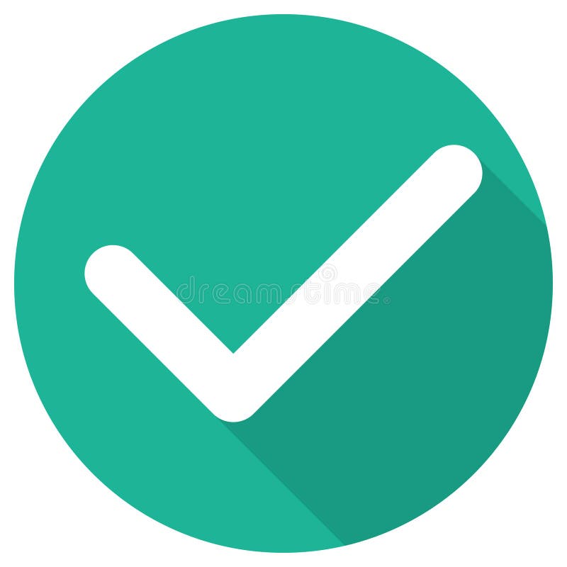 Fun Yes Check Icon stock vector. Illustration of vote - 136394484