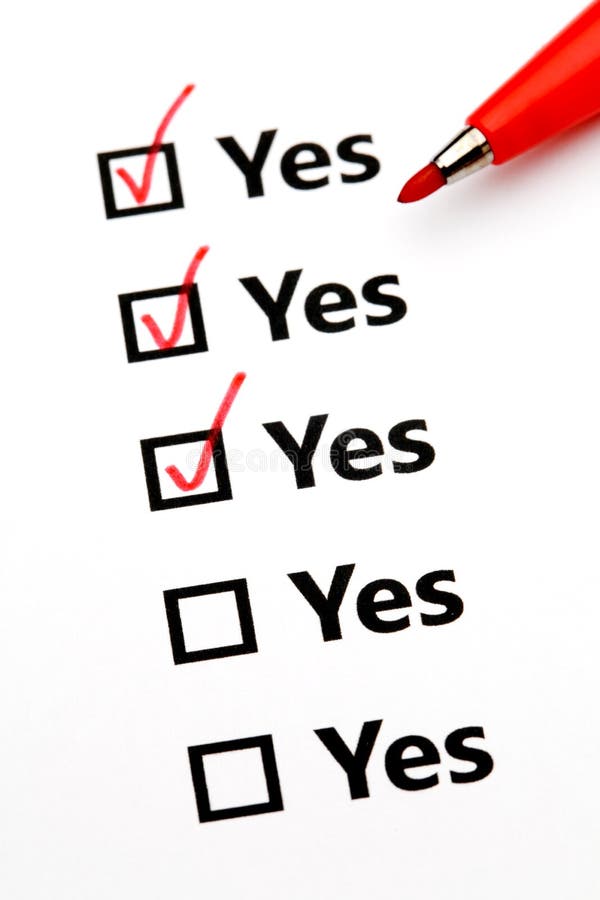 Yes checkbox stock photo. Image of mark, support, background - 38454724